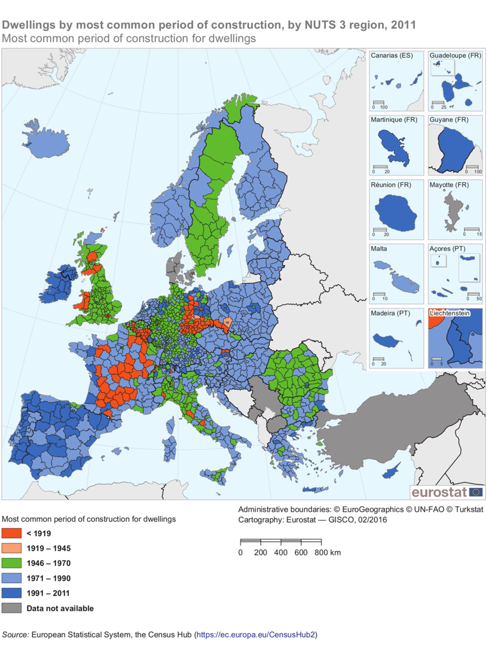 Stadtentwicklung in Europa von 1970 bis 2020