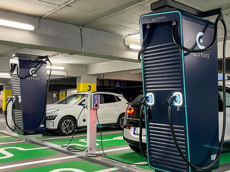 Electric vehicle charging network store