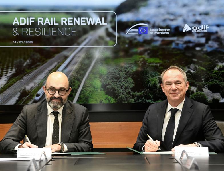 Spain: EIB and Adif sign €350 million loan to invest in improving and ...