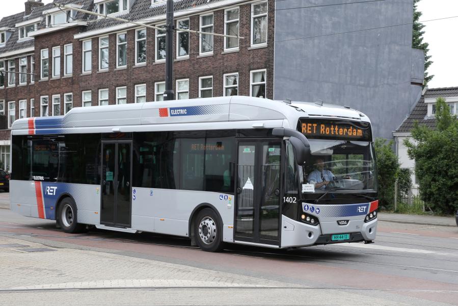 European support for electric buses in Rotterdam public transport