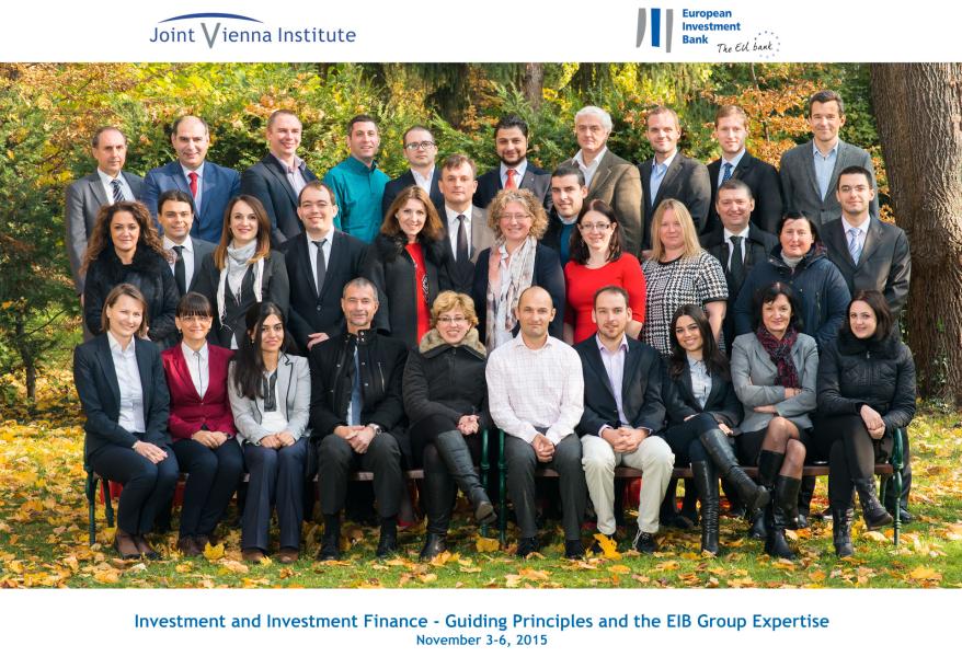 EIB gives Joint Vienna Institute course on investment finance